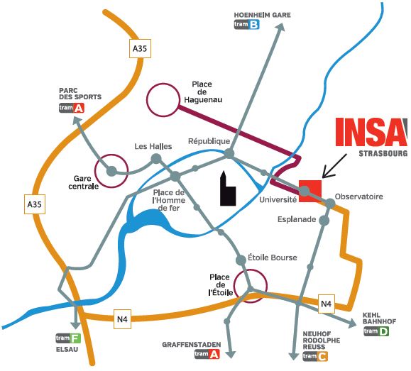 Accès à l’INSA Strasbourg | INSA Strasbourg